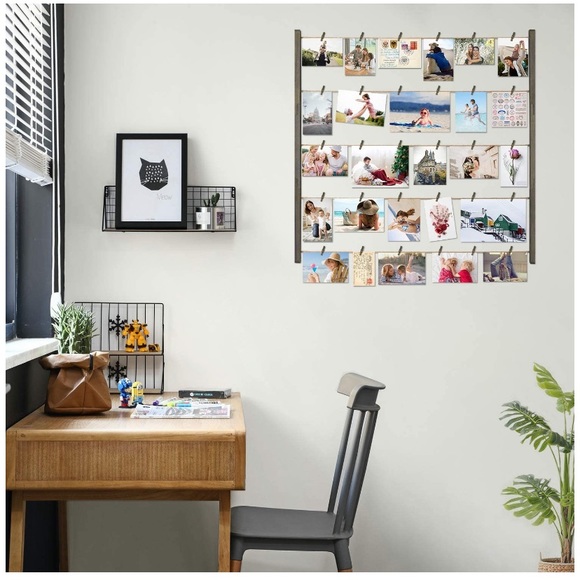 Accents | Wood Picture Photo Frame For Wall Decor 3 Clips | Poshmark